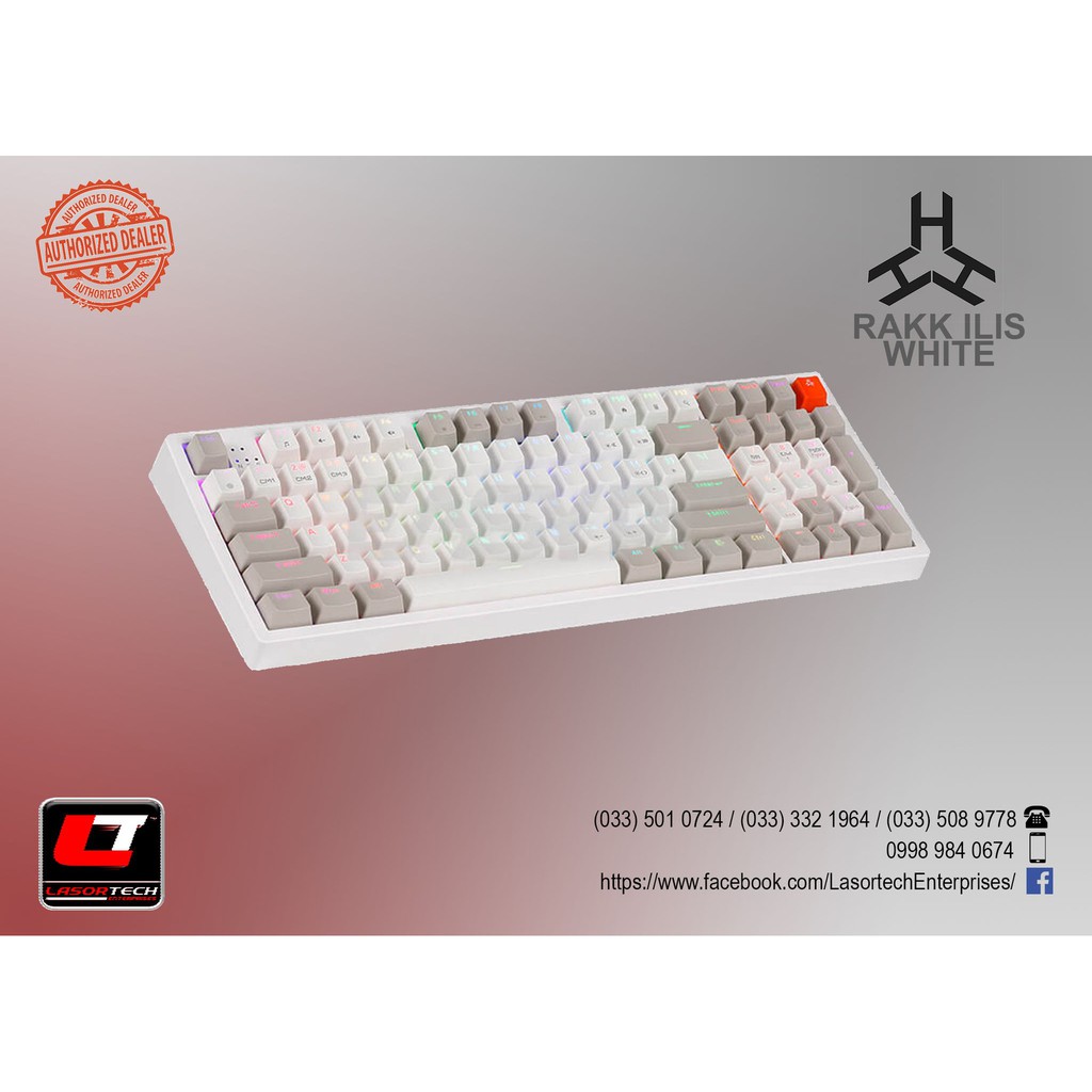 RAKK ILIS Mechanical Keyboard RGB Outemu Blue PBT Keycaps | Shopee ...
