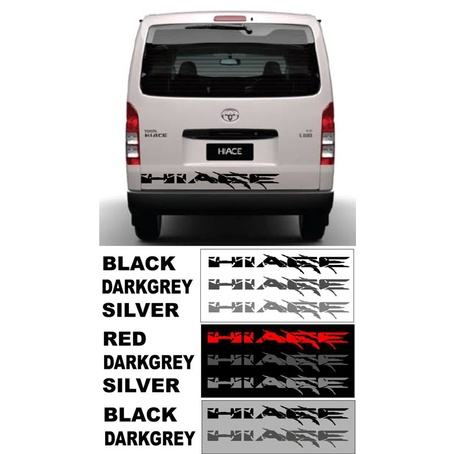 Toyota Hiace Sticker Design for Back | Shopee Philippines