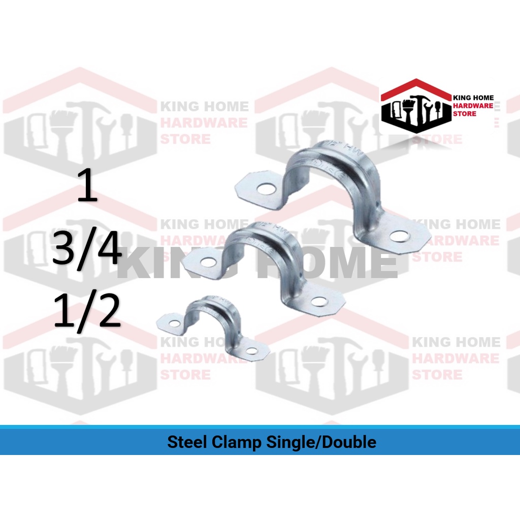 10pcs MAXTEN Steel Clamp Single/Double Screw Holder | Shopee Philippines