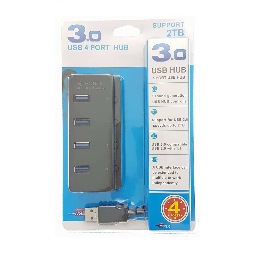 4 Ports USB 3.0 HUB USB Dock with Individual Power Switches | Shopee ...