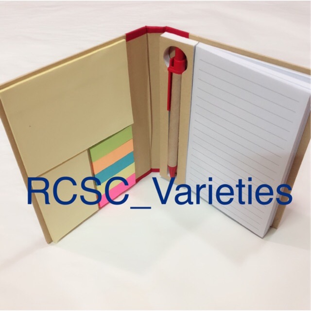 Notebook with sticky notes & pen #2 (hard cover) Corporate Giveaways ...