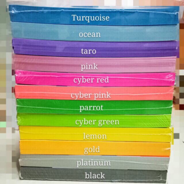 Color Paper Single Color (250 Sheets) | Shopee Philippines