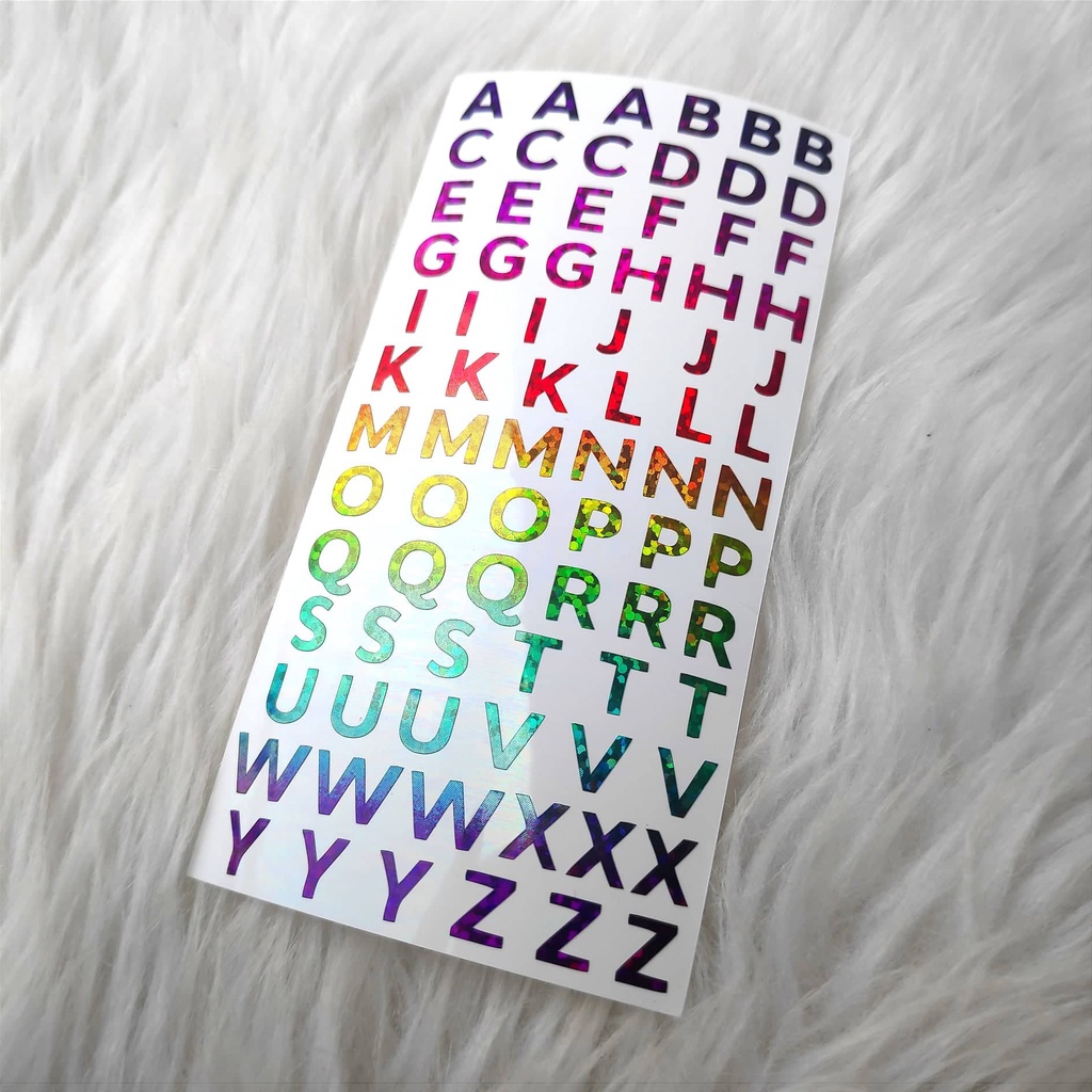 [PREMIUM COLOR] TINY Alphabet Decal Sticker Vinyl Decorative Sticker ...