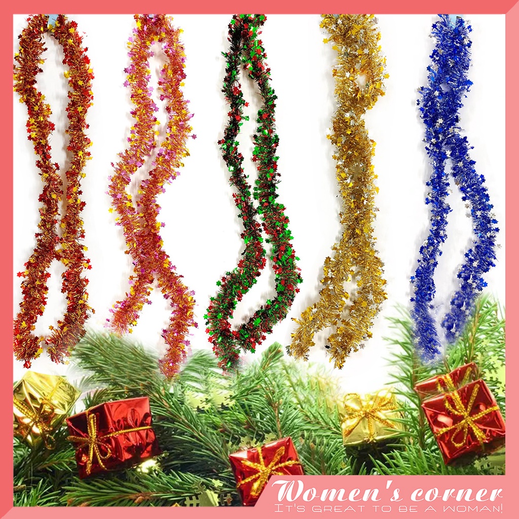 WM 1.6M christmas garland/Tinsel Garlands/decor/ribbon/prop,christmas ...