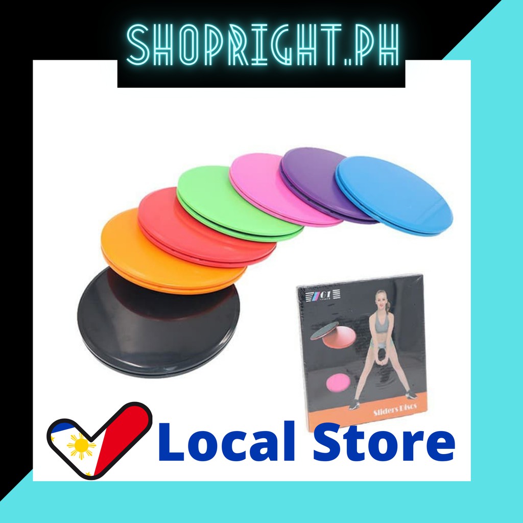 2PCS Gliding Discs Slider Fitness Disc Exercise Sliding Plate For Yoga ...