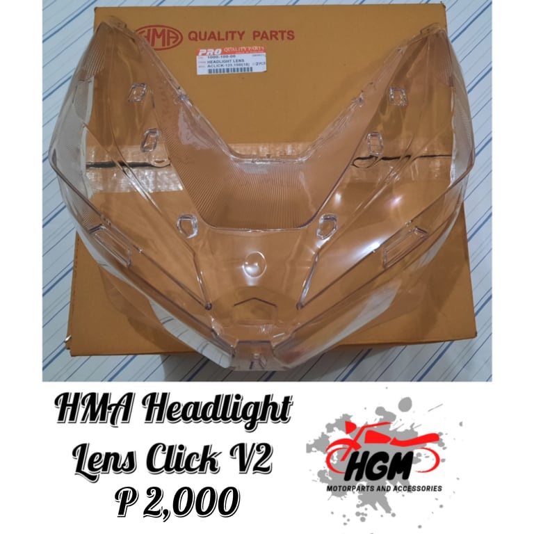 HEADLIGHT LENS HONDA CLICK 125i / 150i V2 GAME CHANGER | HMA | Shopee ...