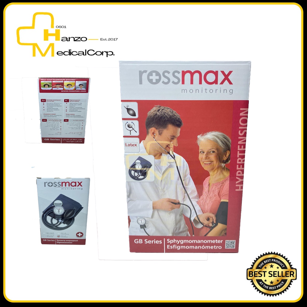 Rossmax Aneroid Sphygmomanometer Blood Pressure BP Upper Arm Apparatus ...