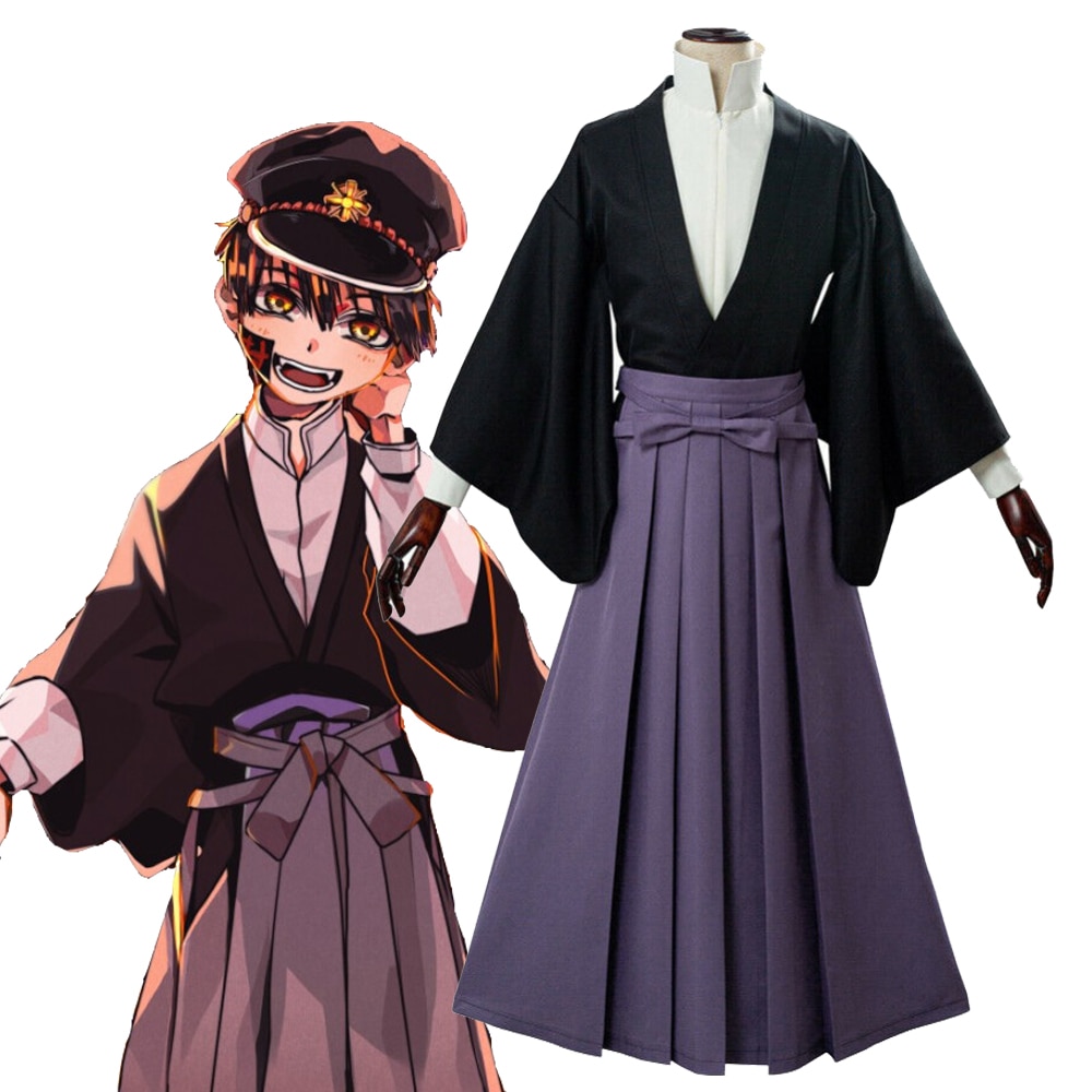 Hanako Hat Yugi Tsukasa Cosplay Costume Anime Toilet Bound Hanako Kun ...