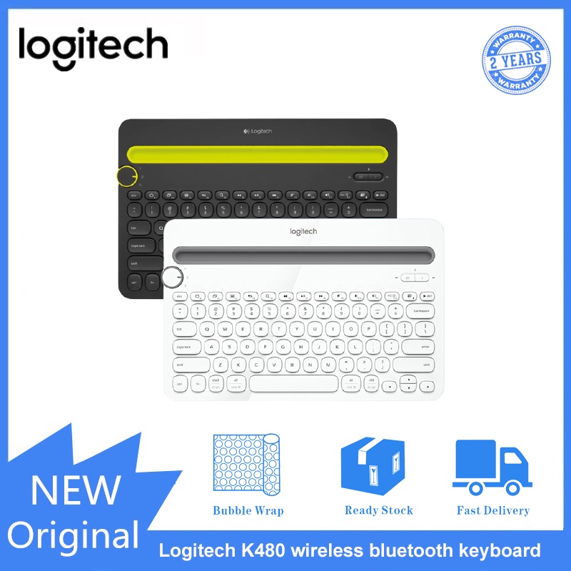 Logitech K480 Multi-Device Wireless Keyboard, with Bluetooth and Phone ...