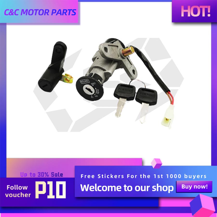 IGNITION SWITCH SET for Wave100R/MIO/Smash110 - FORTUNE Motorcycle (C&C ...
