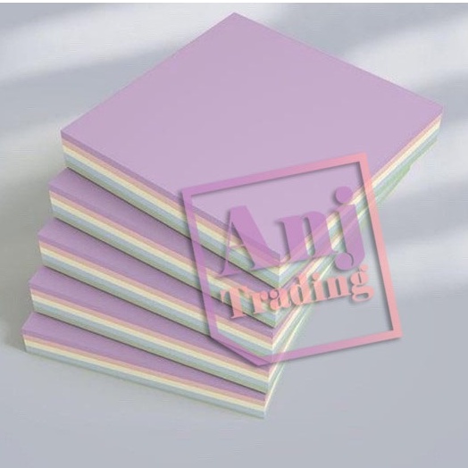 100 sheets 4 IN 1 3x2" 3x3" Aesthetic Pastel Sticky Notes School and ...