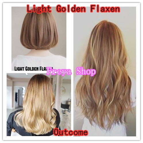 Light Golden Flaxen Hair Color with Oxidant ( 9/37 Bob Keratin ...
