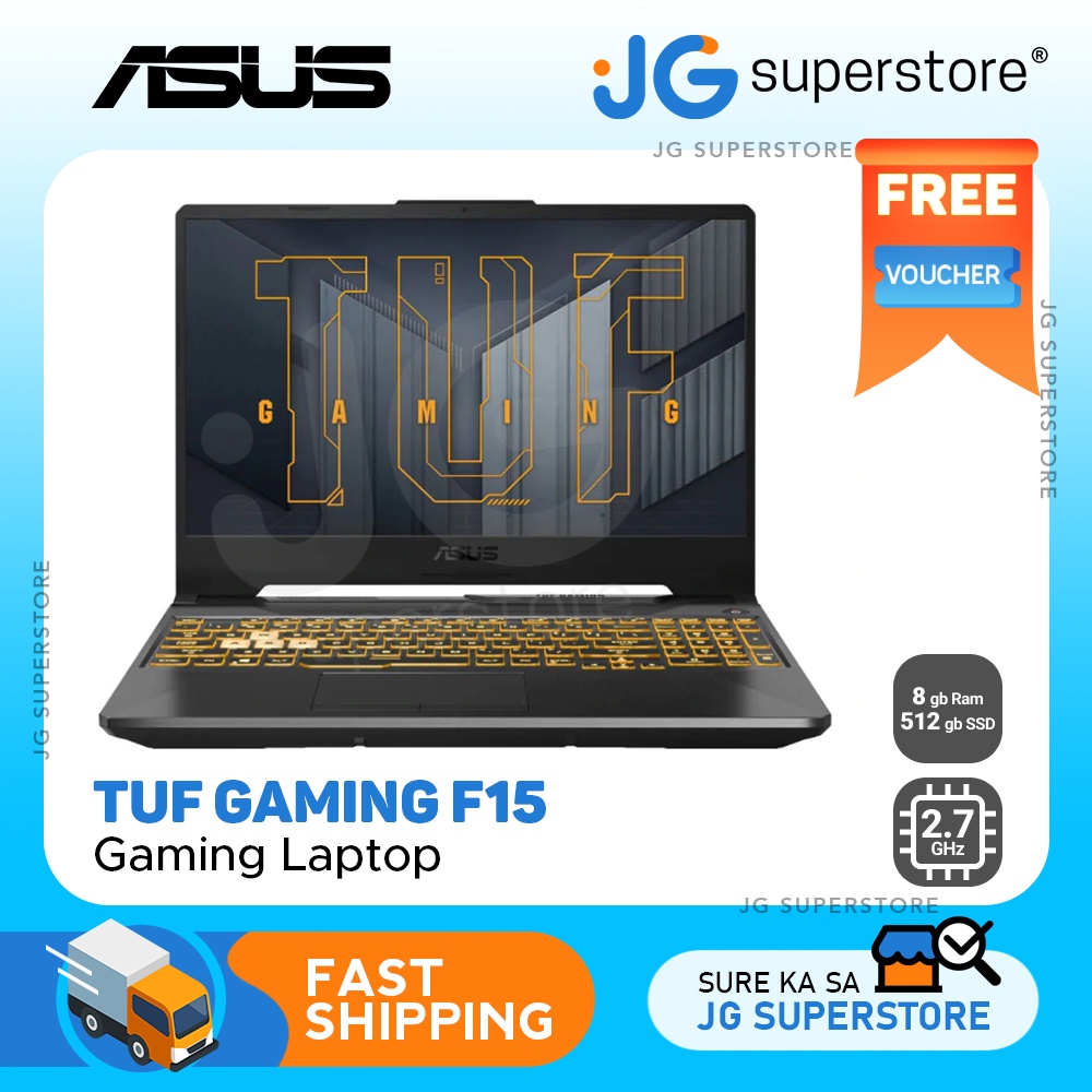 ASUS TUF Gaming F15 Laptop, Core i5-11400H 2.7GHz CPU RTX 3050Ti 8GB RAM 512GB SSD | FX506HE ...