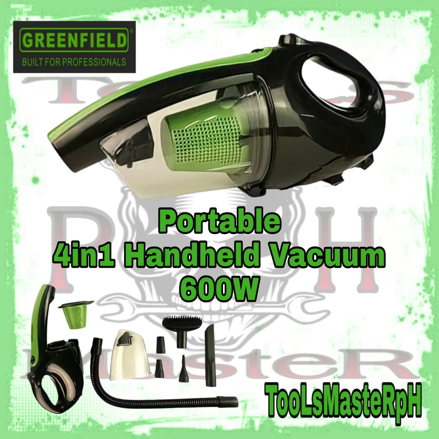 GREENFIELD 4 IN 1 Portable Handheld Vacuum 600W | Shopee Philippines