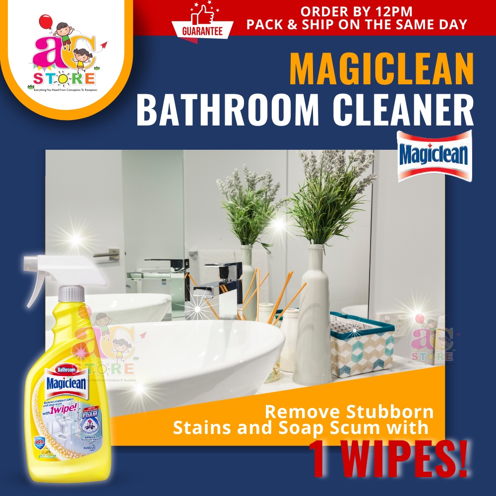 AC -Magiclean Bathroom Cleaner Lemon Trigger / Refill 500ml | Shopee ...