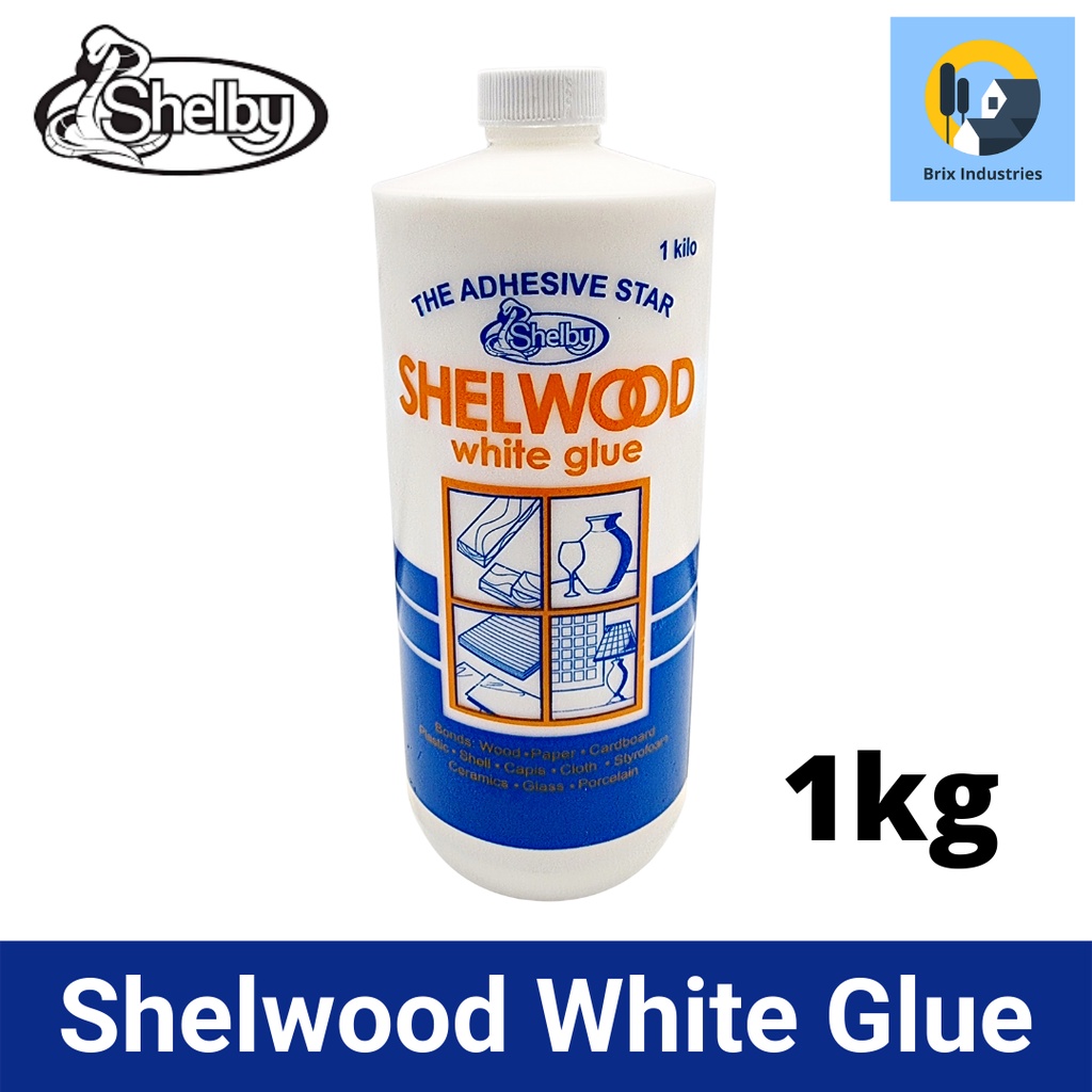 Shelby Shelwood White Glue 1 Liter / 1kg The Adhesive Star | Shopee ...