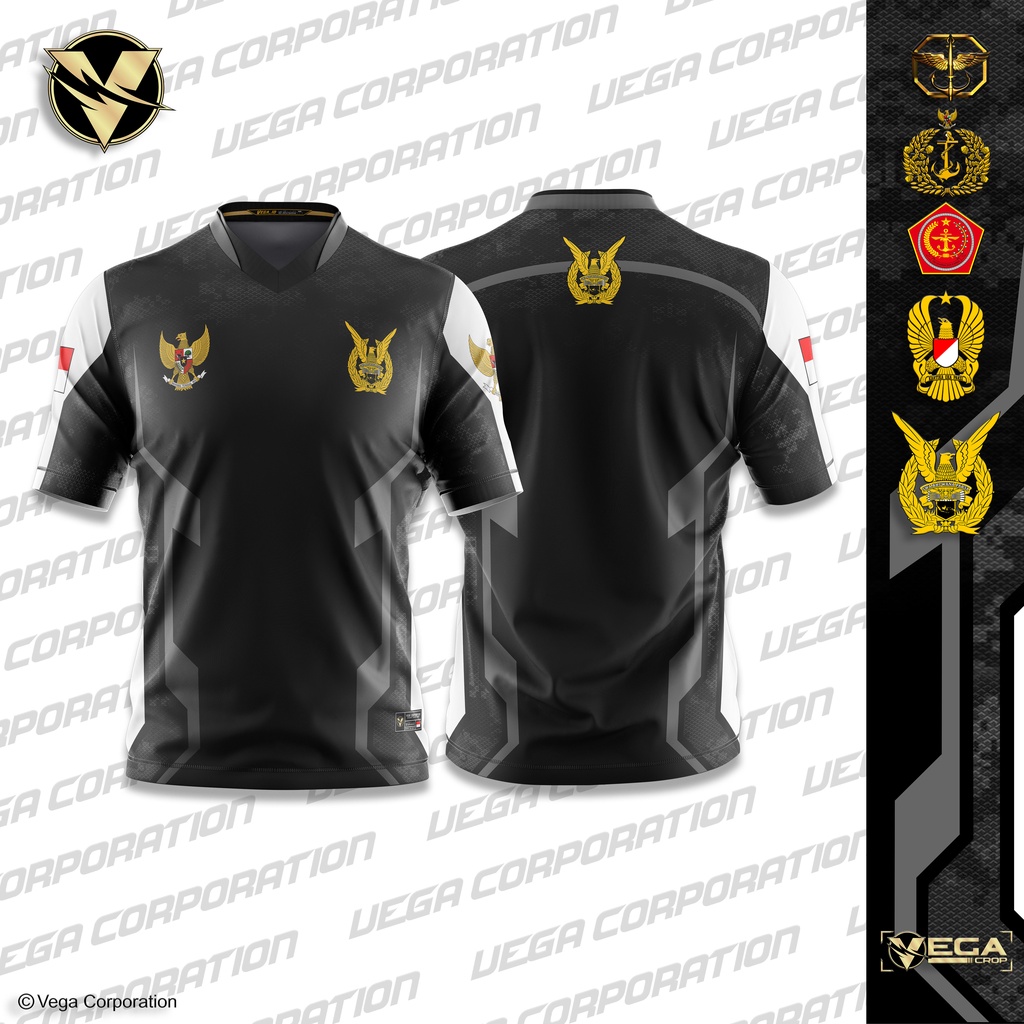 Jersey TNI AD / TNI AL / TNI AU / POLRI FREE CUSTOM LOGO | Shopee ...