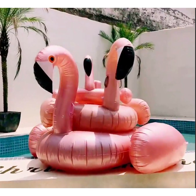 Small Flamingo Floater Rosegold Flamingo Inflatable Floater | Shopee ...