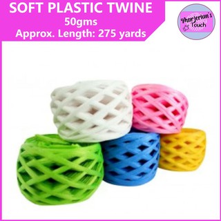 SOFT PLASTIC TWINE 50GMS PLASTIC STRAW PANALI TALI COLORED STRAW STRAW ...