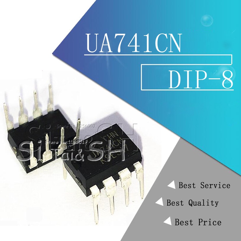 20 pces dip ic 8 pinos ua741cn ua741cp ua741 op amp lm741 741 ti original dip-8 | Shopee Philippines