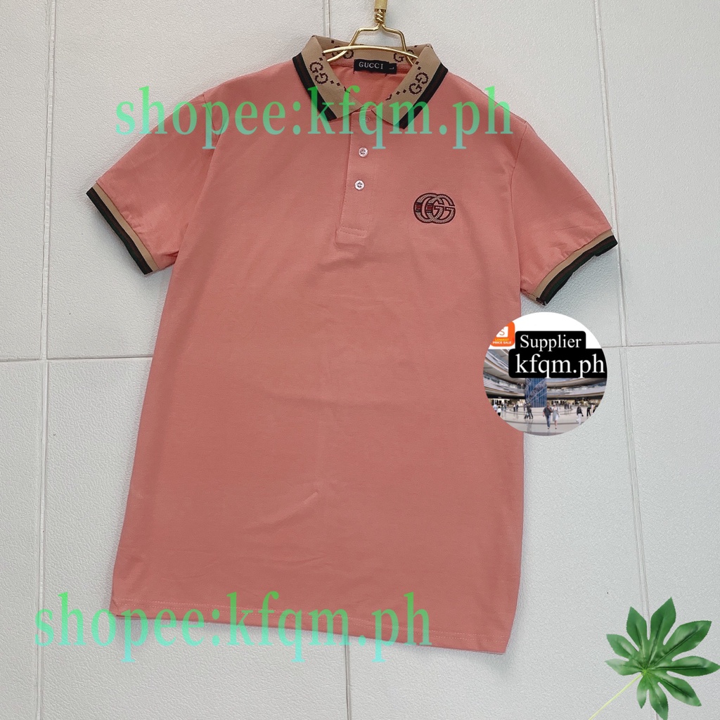 Men polo shirt plain color fashion casual 100% cotton ( small to plus ...
