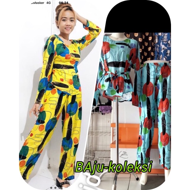 One set Of bali baby dol motif zixzak rani & Box | Shopee Philippines