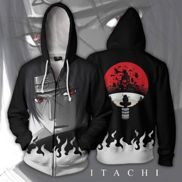 Naruto Itachi Anime Jacket (3d) / Naruto Itachi Anime Sweater (3d ...