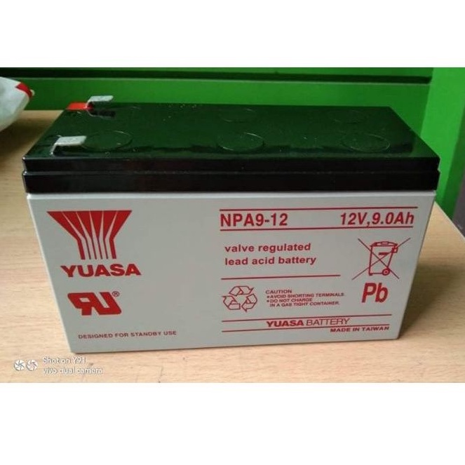 YUASA NPA9-12 9AH 12V NP9-12 12V 9 Ah NPH9-12 NP9W/12 12V, 36W/Cell ...