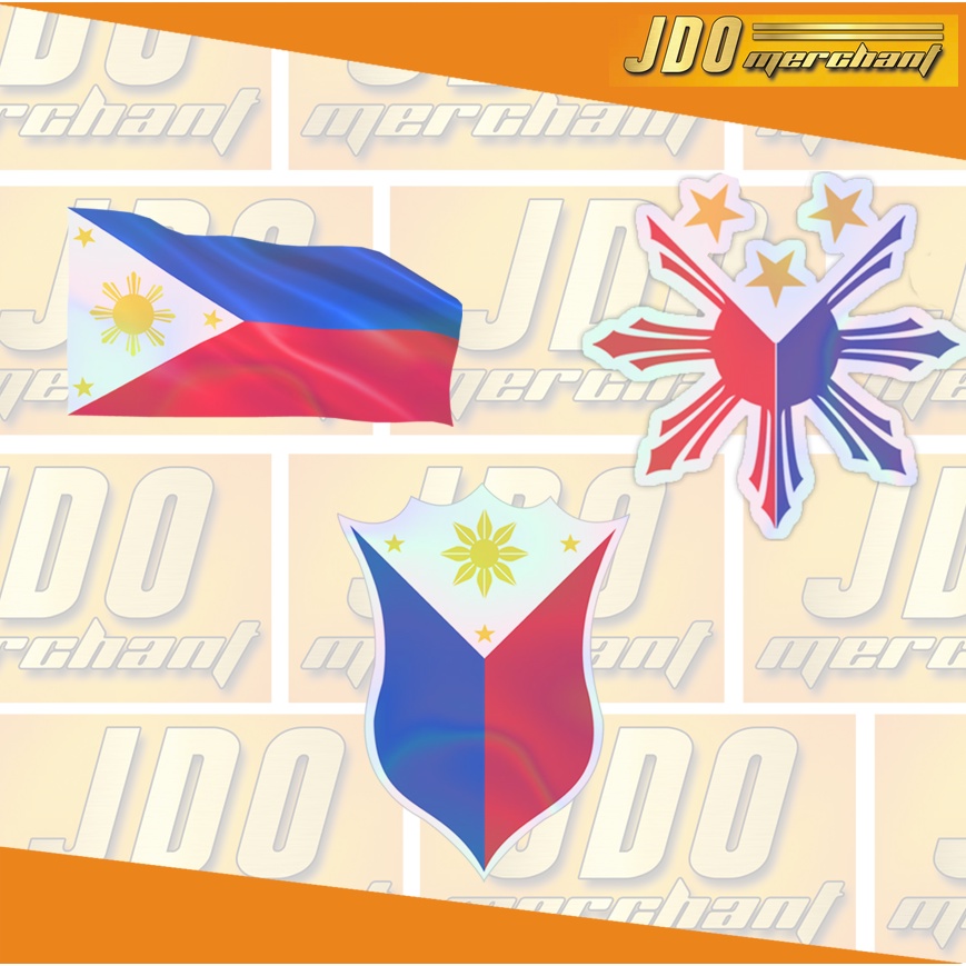 Philippine Flag Sticker Printed High Quality Laminated | Shopee Philippines