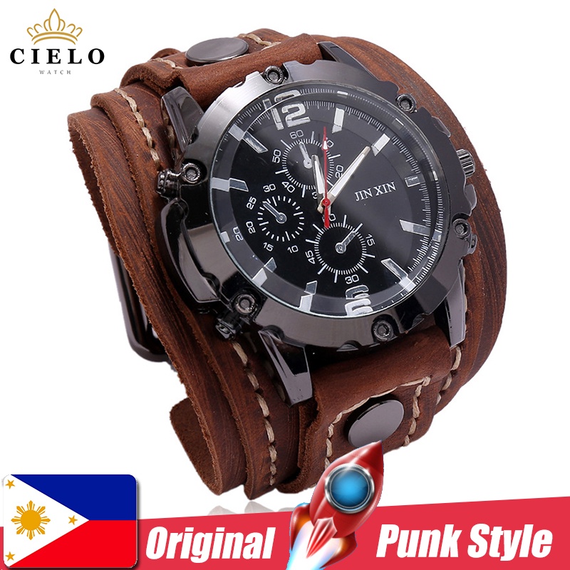 Cielo Punk Watches Motorcycle Watch for men Waterproof Wide Genuine ...