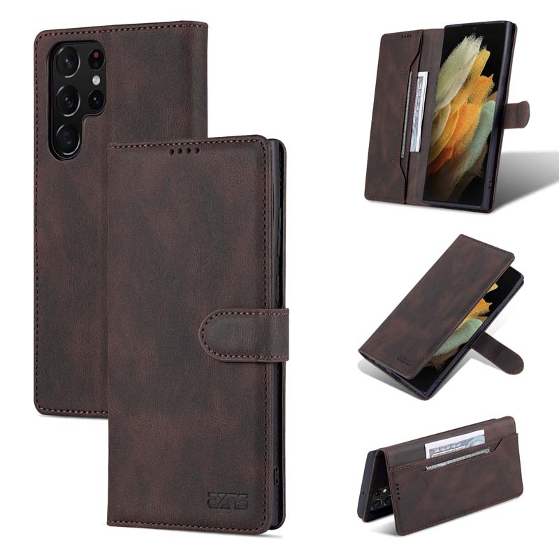 Wallet Case for Samsung Galaxy S22 Ultra Plus S22+ Soft Cover ...