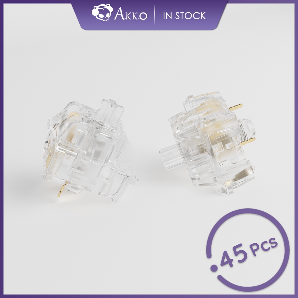 Akko 45pc/box Switches, CS Crystal Mechanical Keyboard Switch, 3-pins ...