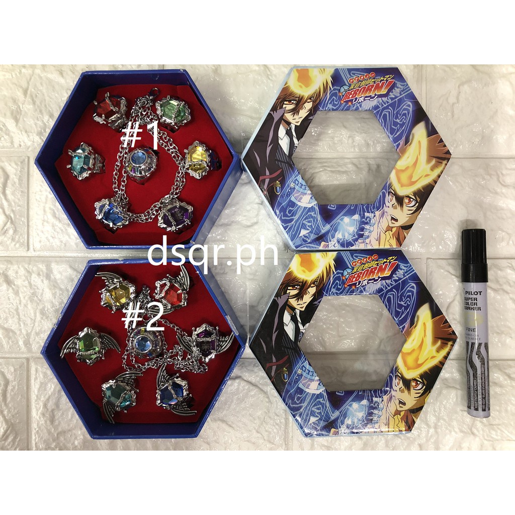 Hitman Reborn Vongola Rings Reborn Bracelet Anime Cosplay Rings ...