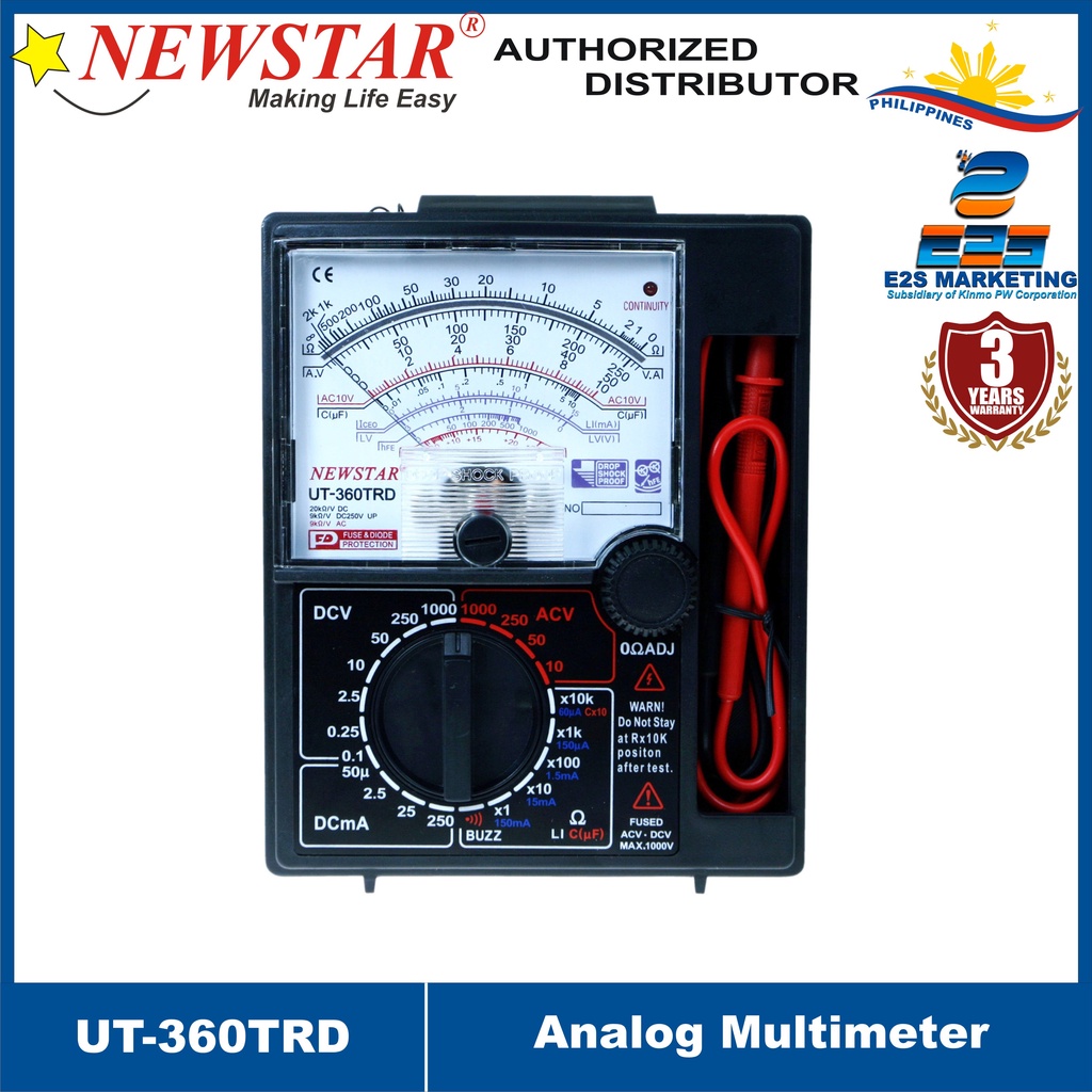 Newstar Analog Multitester with Cover UT-360TRD | Shopee Philippines