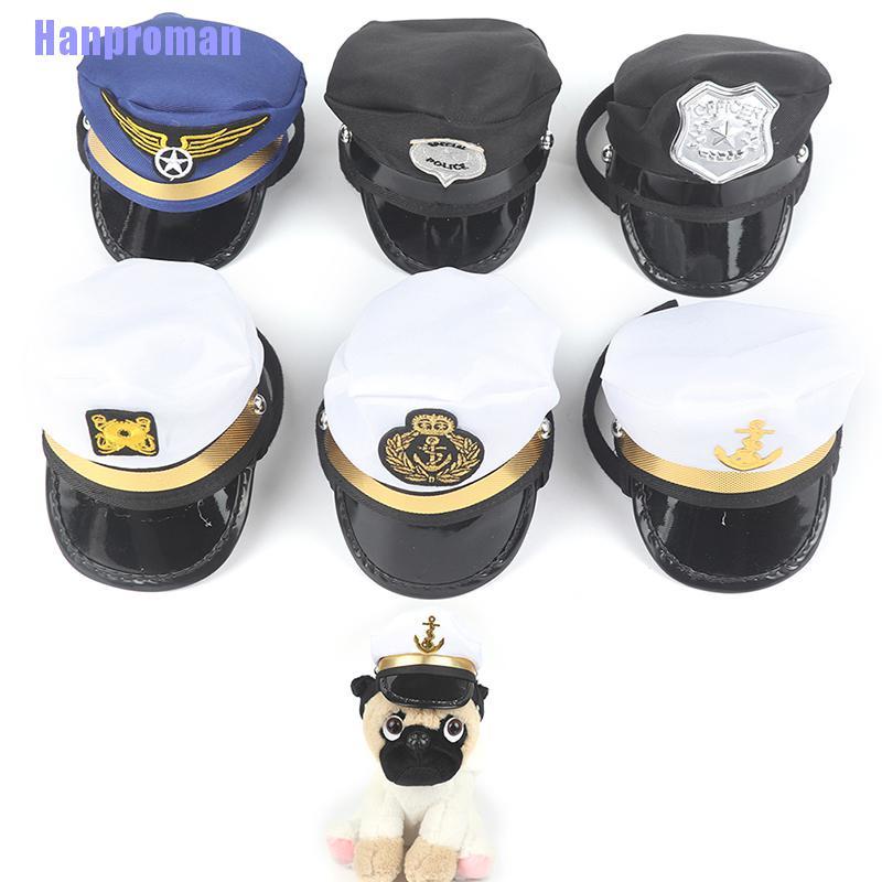 Hm> Dog Yacht Hats Boat Skipper Ship Sailor Captain Costume Hat ...