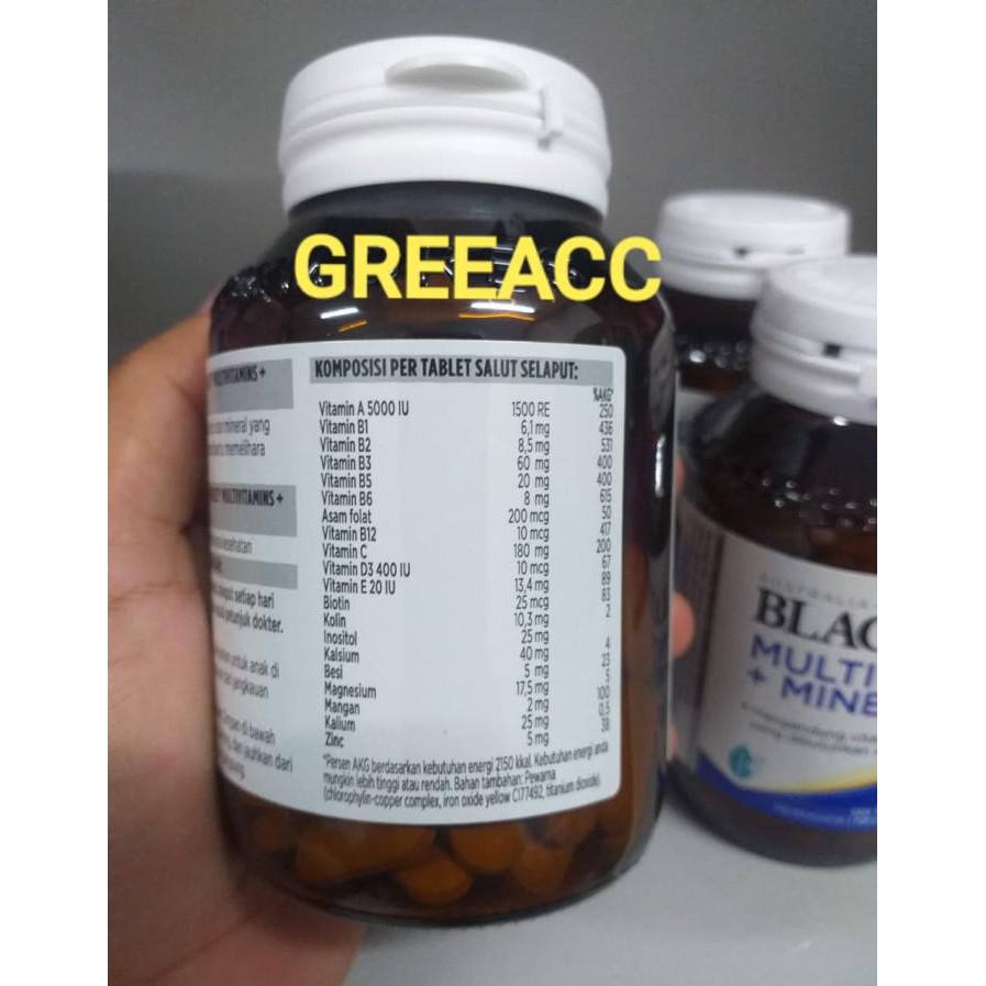 Blackmores Multivitamins + Mineral Multivitamin Multi Vitamin Bpom | BeeCost