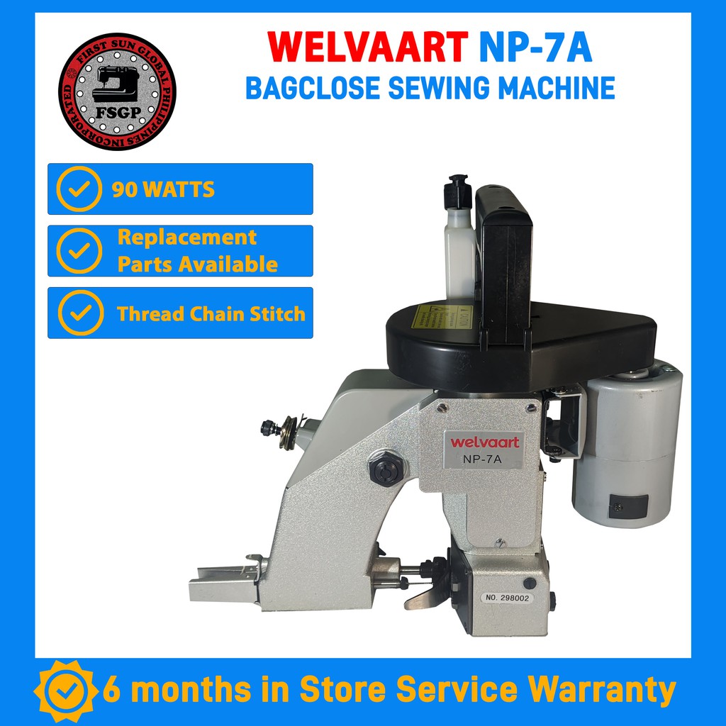Welvaart Bag Closer (Heavy Duty 90W) NP-7A Sack Closer Sewing Machine ...