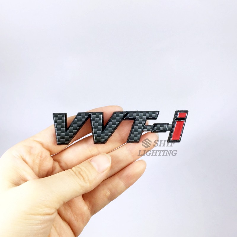 1 x Carbon Fiber VVTi VVT-i Logo Car Emblem Sticker Toyota | Shopee ...
