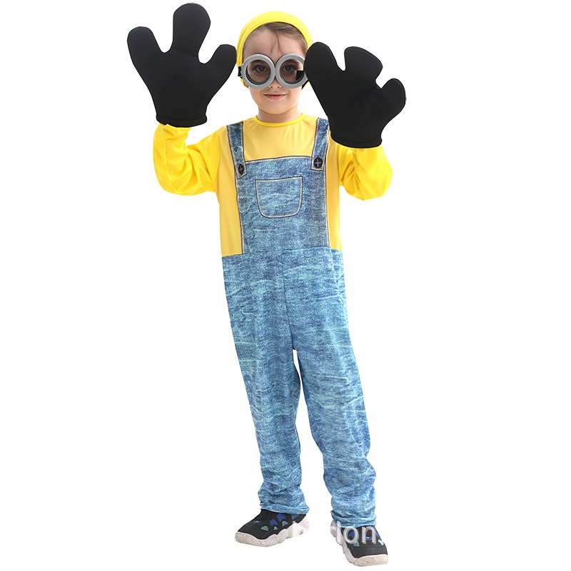 Halloween Minions Children cos Costume Despicable Me Anime Cartoon ...