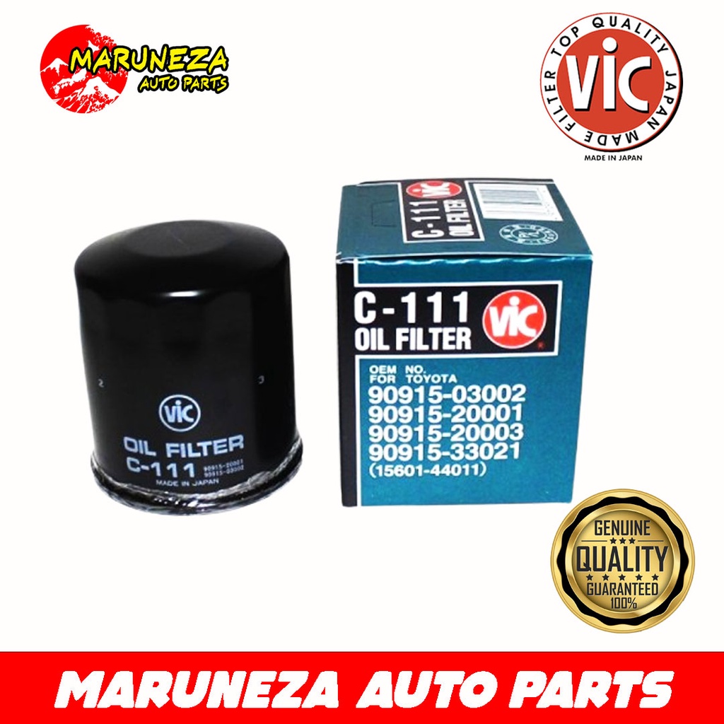 VIC Genuine Oil Filter C-111 | Shopee Philippines