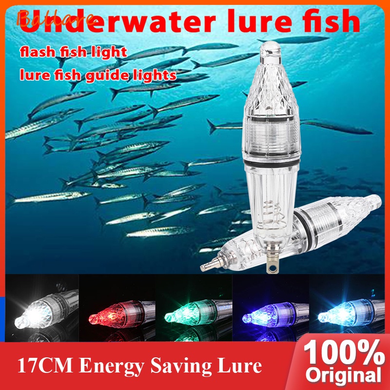 HOT-COD 12CM Underwater Fish Attracting Lure LED Fishing Flash Fibre ...