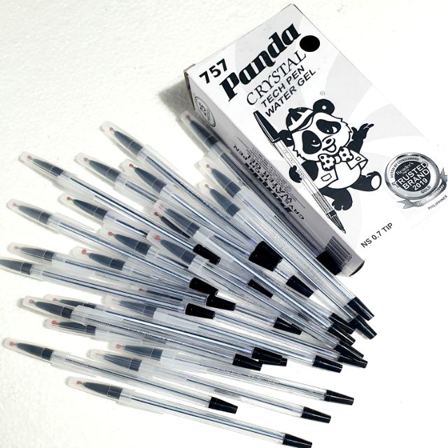 Panda Crystal Ballpen - All Colors per box (25 pcs) | Shopee Philippines