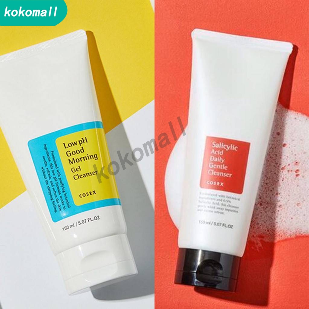 COSRX Exfoliating BHA Cleanser Low PH Good Morning Gel Cleanser Salicylic Acid Daily Gentle ...
