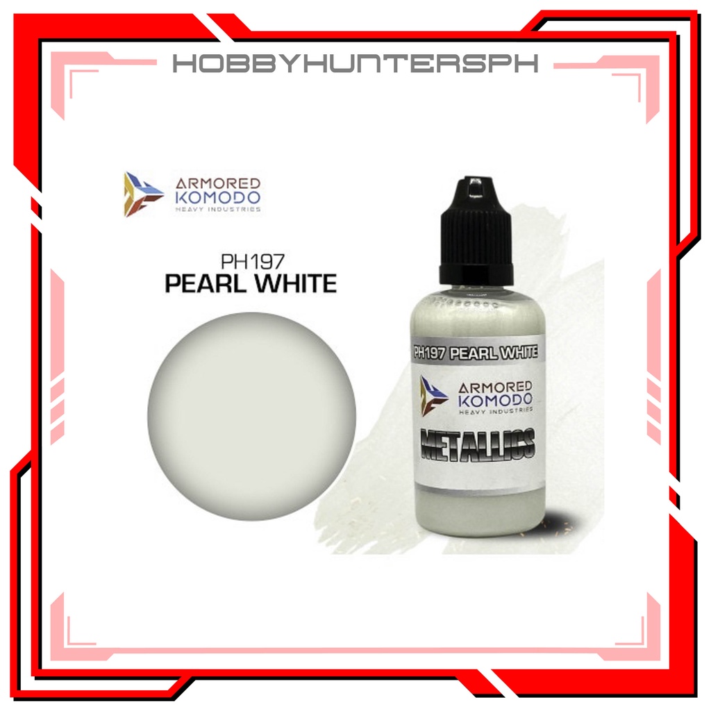 ArKom: PH197 Pearl White Fine Metallic Pearl Airbrush Paint (Armored ...