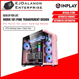 INPLAY Robin 101 White Transparent Design ATX Gaming Case | Shopee ...