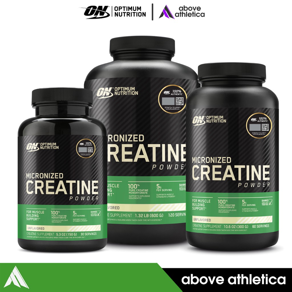Optimum Nutrition Micronized Creatine Monohydrate 150g 300g 600g