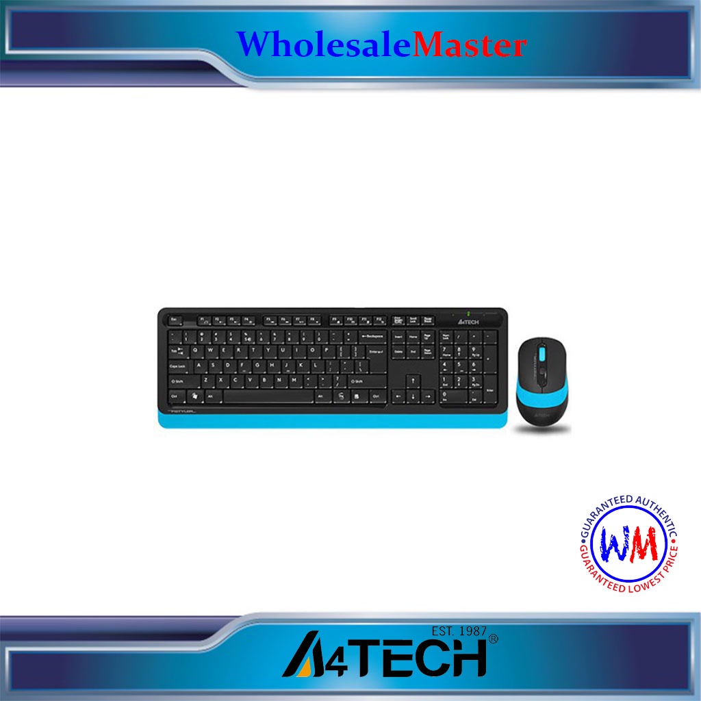 A4tech F-Styler Wireless Keyboard And Mouse Desktop Set Fg1010 | Shopee ...