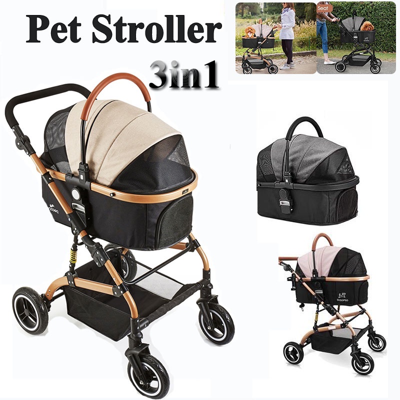 Portable Pet Cart Foldable Pet Cart Cat and Dog Cart Pet Cart ...