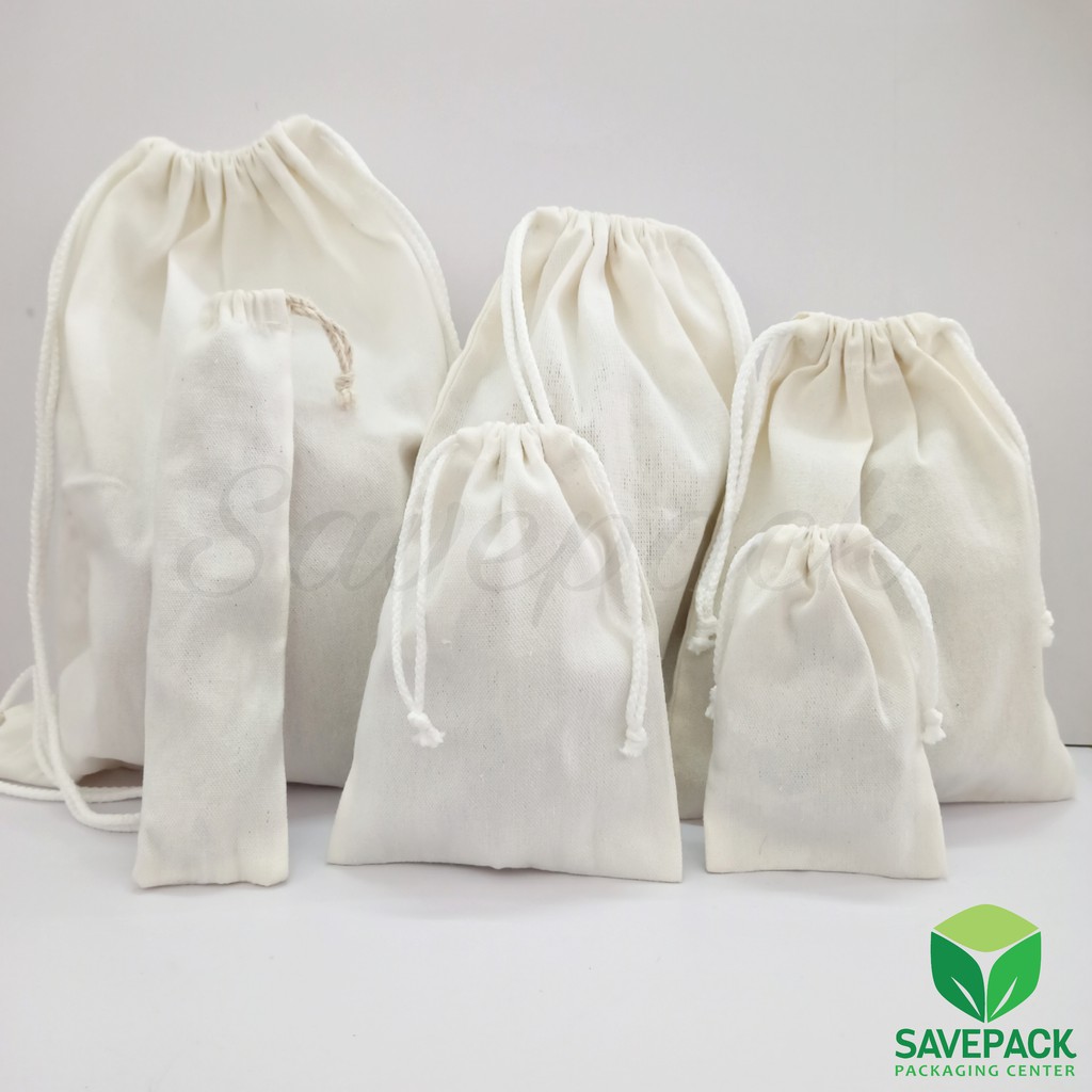 Canvas Katsa Pouch Plain White | Shopee Philippines