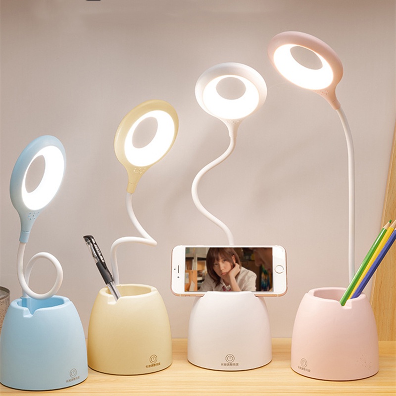 Desk Lamp Multi-Function Penholder Lamp Study lamp Rechargeable Reading ...